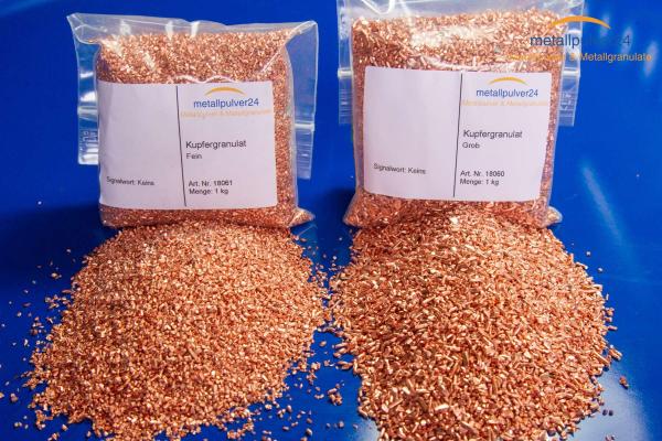 copper granules - metallpulver 24